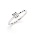 Mini Princess Cut Diamond Ring – NINI DIAMONDS